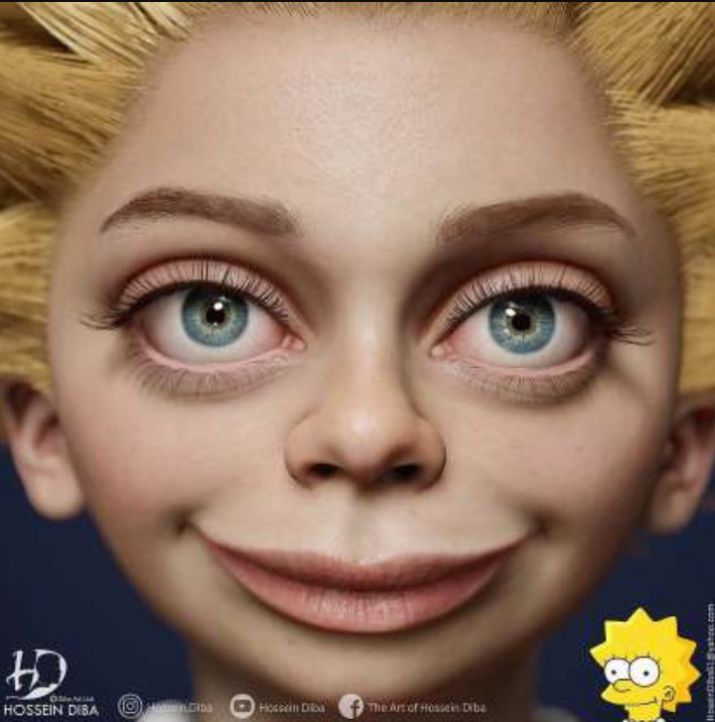 Así se verían 'Los Simpson' si fueran seres humanos reales